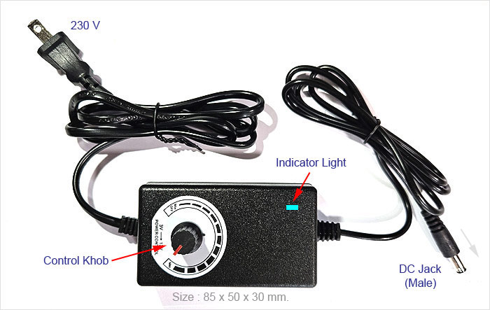 อะแดปเตอร์แบบปรับแรงดันไฟฟ้าได้ Adjustable Voltage Adapter